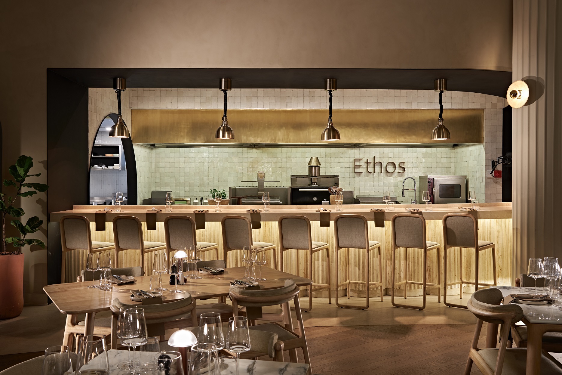 design et al Ethos Restaurant by Atelier Giorgio - design et al